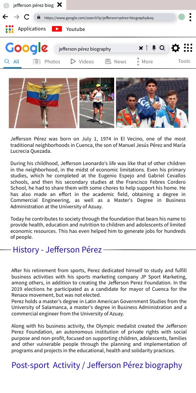 Jefferson Pérez biography | Genially