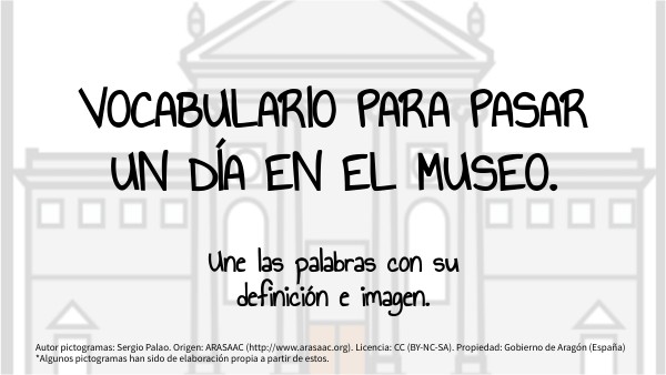 Vocabulario museos | Genially