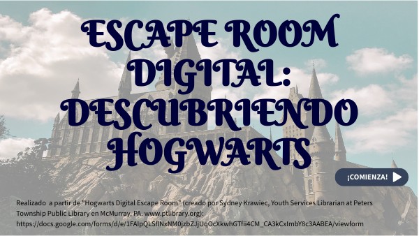 ESCAPE ROOM HOGWARTS | Genially