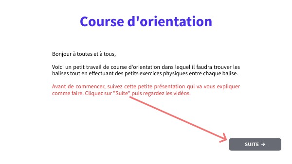 Course d'orientation | Genially