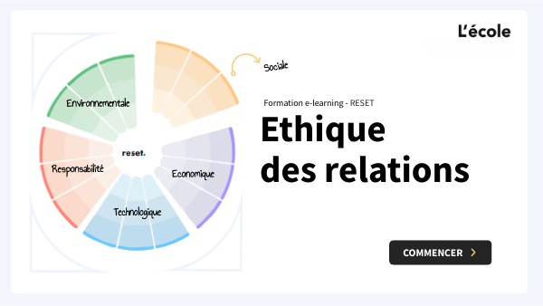 Bac à sable E-learning ethique des relations | Genially