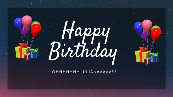 Feliz aniversário Juju | Genially