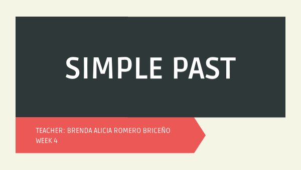 SIMPLE PAST | Genially