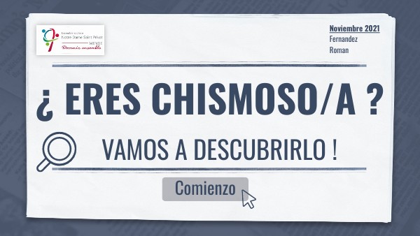 ERES CHIMOSO/A