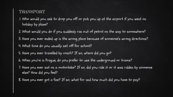 Transport (questions)