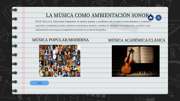 LA MÚSICA COMO AMBIENTACIÓN SONORA | Genially