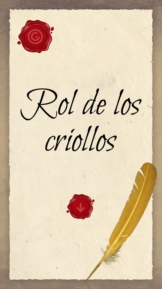 Rol de los criollos en el virreinato | Genially
