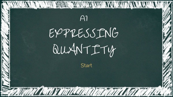A1 - Expressing quantity | Genially