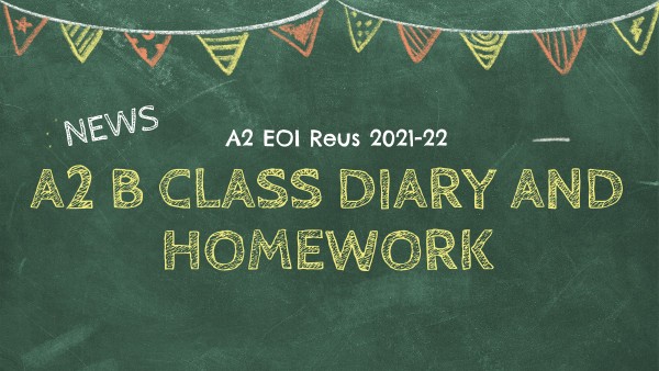 A2 B Class Diary and Homework