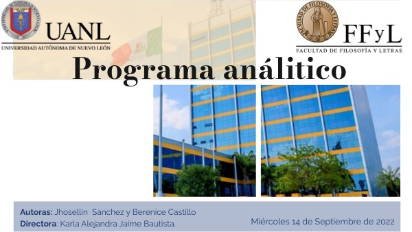 Programas análiticos_G07 | Genially
