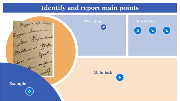 Reporting main points