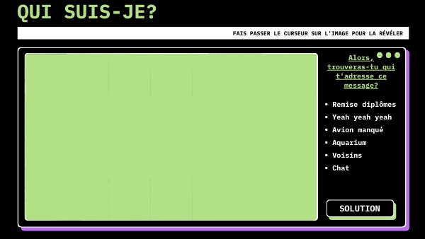 Qui suis-je?