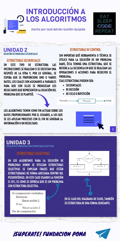 Infografia estructura de algoritmos | Genially
