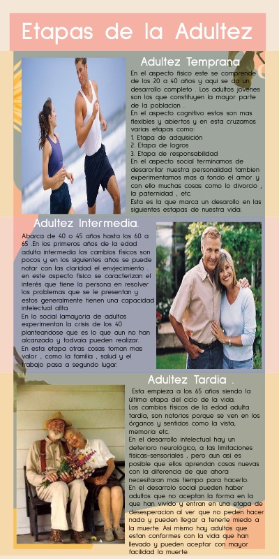 INFOGRAFIA SOBRE ETAPAS DE LA ADUSTEZ. | Genially