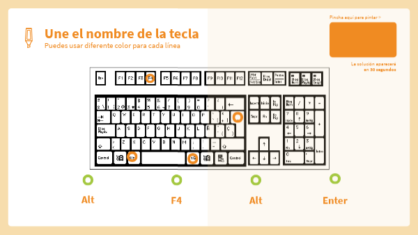 Teclas Alt, F4, Enter
