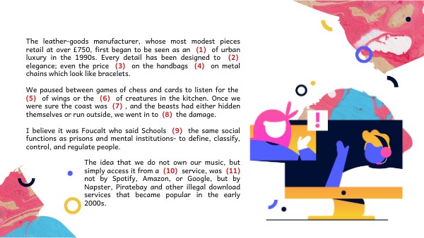 Multiple choice-C2_U7 | Genially