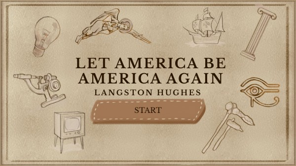 Let america be america again