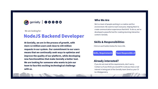 Nodejs Backend Developer