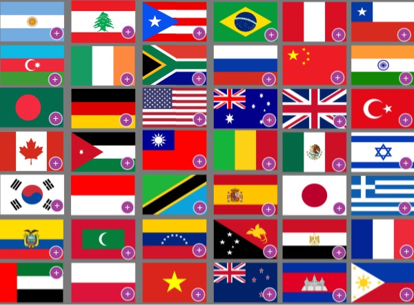 Countries flags of (natural) world wonders | Genially