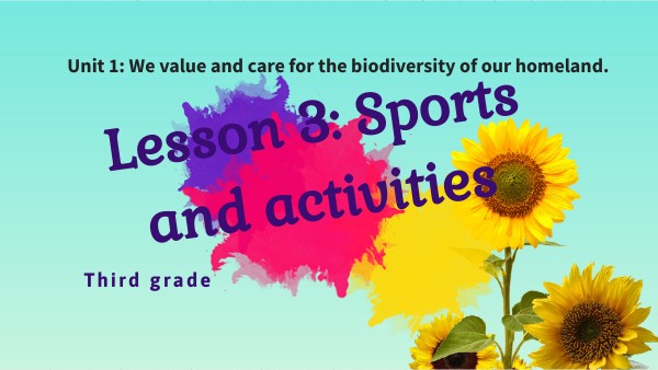 Lesson 3: Sports and Activities | Genially