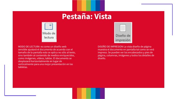 Pestaña Vista Word | Genially