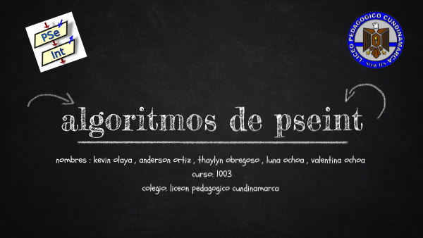 ALGORITMOS DE PSEINT