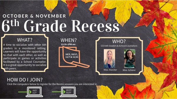 6th Grade Recess | Genially