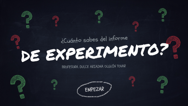 experimento | Genially