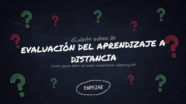EVALUACIÒN DEL APRENDIZAJE A DISTANCIA
