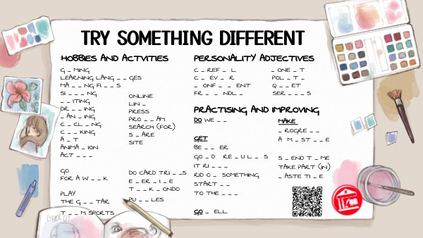 (KEY) Mind Map: Try something different | Genially