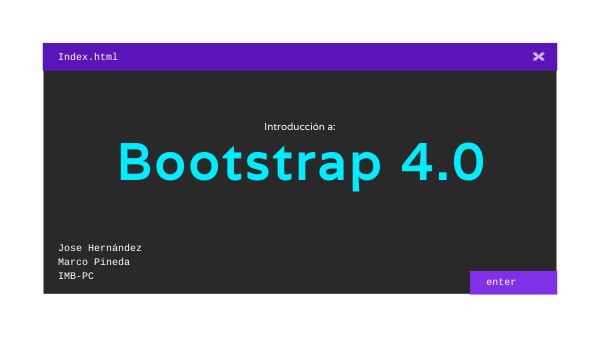 VIDEO PRESENTACION BOOTSTRAP | Genially