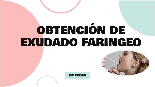 exudado faringeo