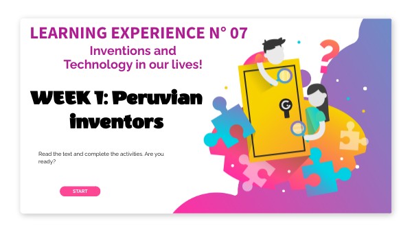 5° AReading activity: Human inventions and discoveries