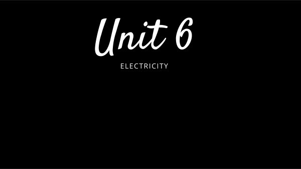 Unit 6 electricity | Genially