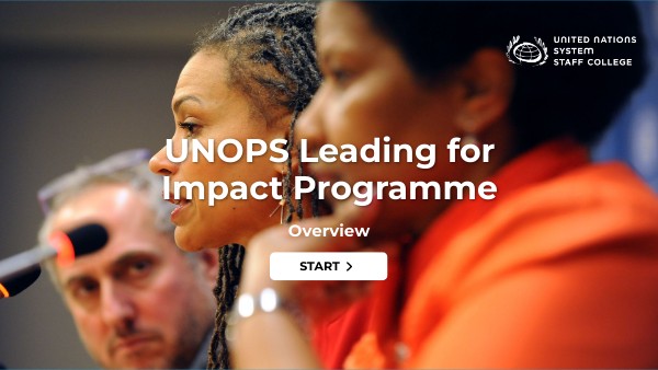 UNOPS Leadership 2023 - Programme Overview | Genially