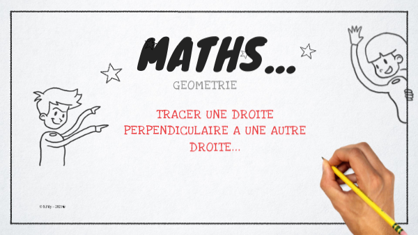 Cours - Tracer une droite perpendiculaire à une autre droite | Genially