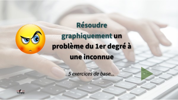 Résolution graphique - Problèmes du 1er degré