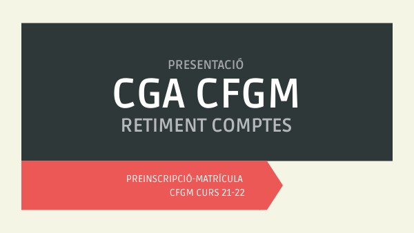 CGA CFGM Retiment Comptes