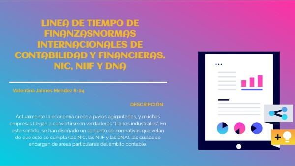 LINEA DE TIEMPO DE NIC, NIIF y DNA | Genially