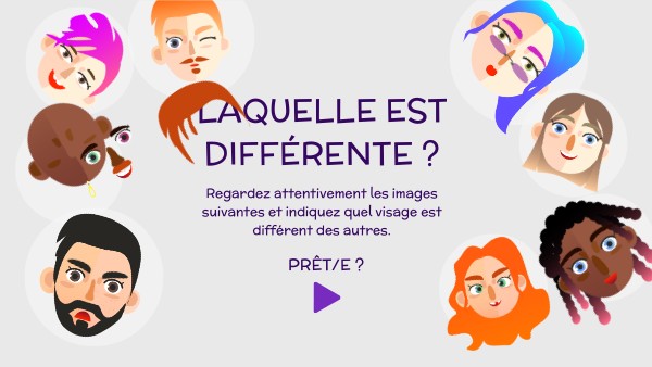 JEU : QUELLE TÊTE EST DIFFÉRENTE
