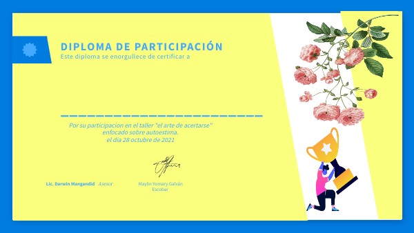 CERTIFICADO DIAGONAL | Genially