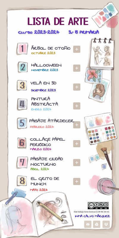 LISTA ARTE 3º PRIMARIA | Genially