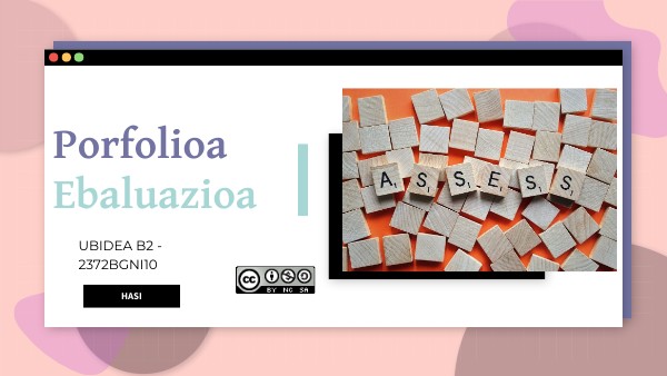 UBIDEA B2- EBALUAZIOA | Genially