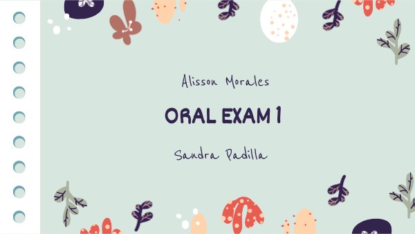 Oral exam