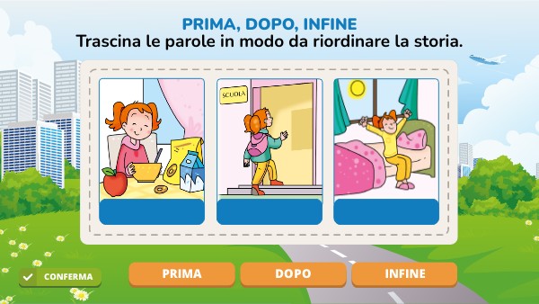 Prima, dopo, infine | Genially
