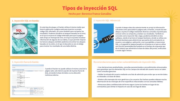 Tipos de inyeccion sql Tipos de inyeccion sql