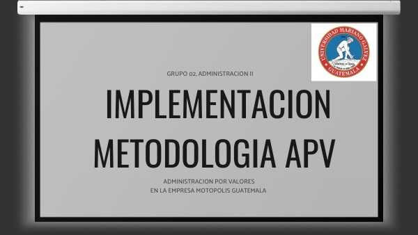 implementacion metodologia apv