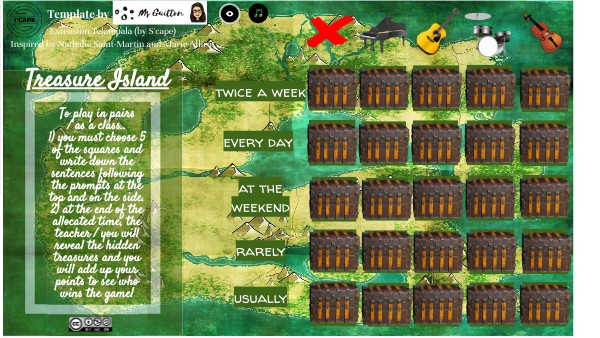 treasure hunt TEMPLATE | Genially