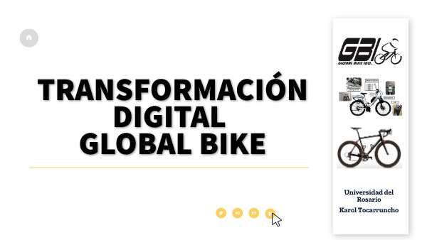 Transformación Digital, GLOBAL BIKE Inc