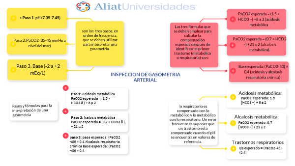 INSPECCION DE GASOMETRIA ARTERIAL: | Genially
